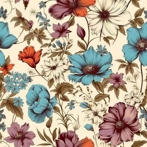 Download Colorful Floral Pattern for Interior Design and Decor Patterns ...