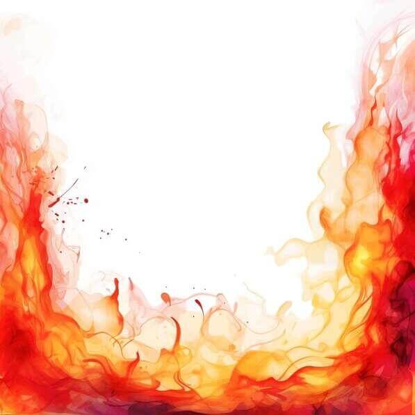 Download Abstract Painting of Flames on White Background Backgrounds ...