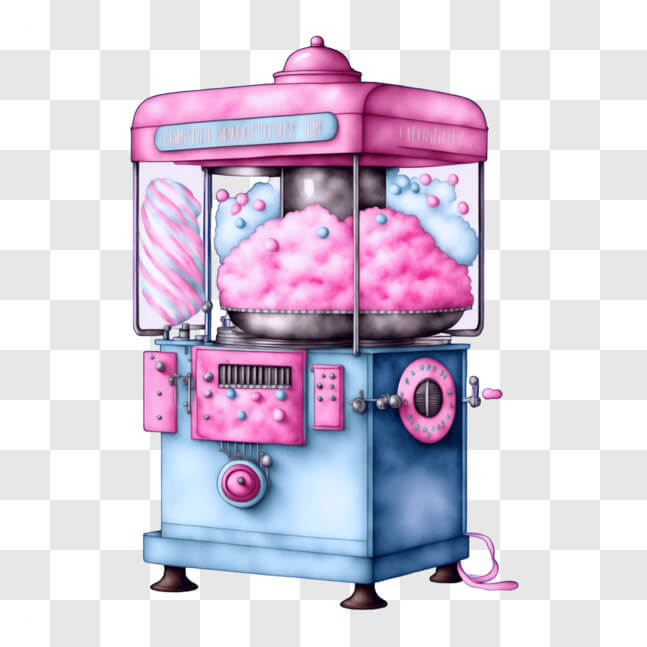 Download Cotton Candy Machine in Arcade or Amusement Park PNGs Online ...
