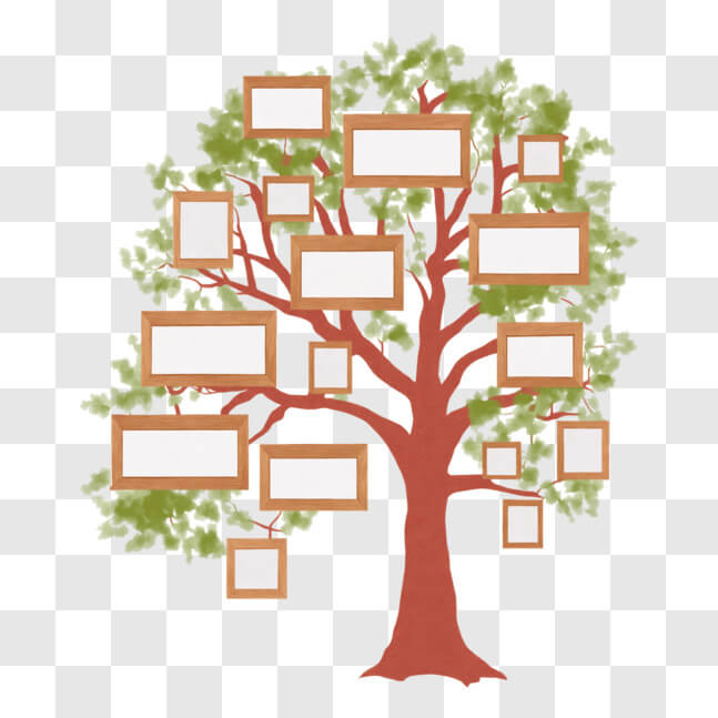 Download Family Tree Photo Frame Display PNGs Online - Creative Fabrica