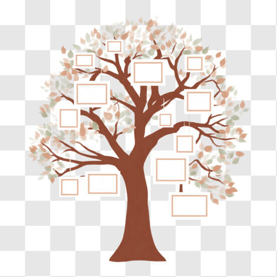Download Family Tree with Photo Frames and Leaves PNGs Online ...