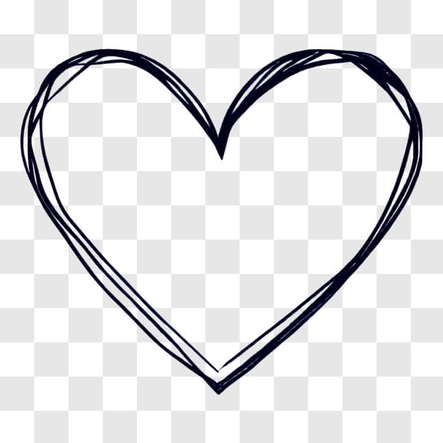 Download Heart-shaped Blue Drawing for Love and Friendship PNGs Online ...