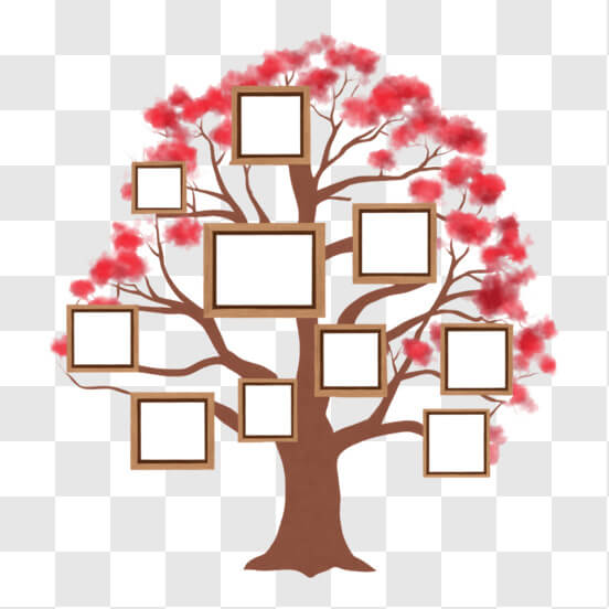 Download Family Tree with Photo Frames and Leaves PNGs Online ...