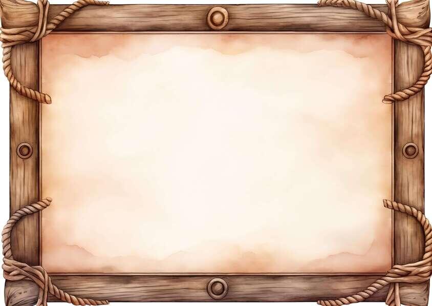 Download Wooden Frame with Ropes for Displaying Content Backgrounds ...