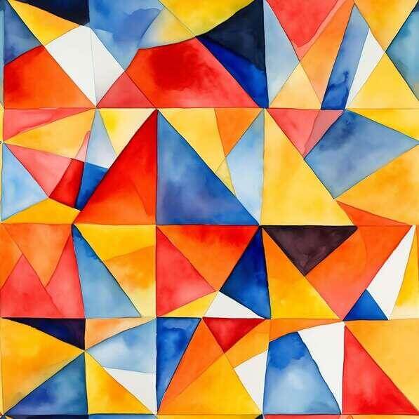 Download Colorful Abstract Triangle Painting Patterns Online - Creative ...