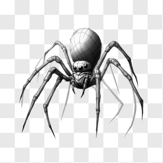 Download Black and White Spider Drawing Sketches Online - Creative Fabrica