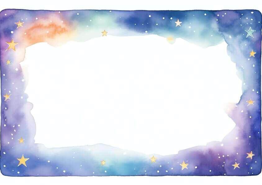 Download Versatile Watercolor Starry Frame for Artistic Creations and ...