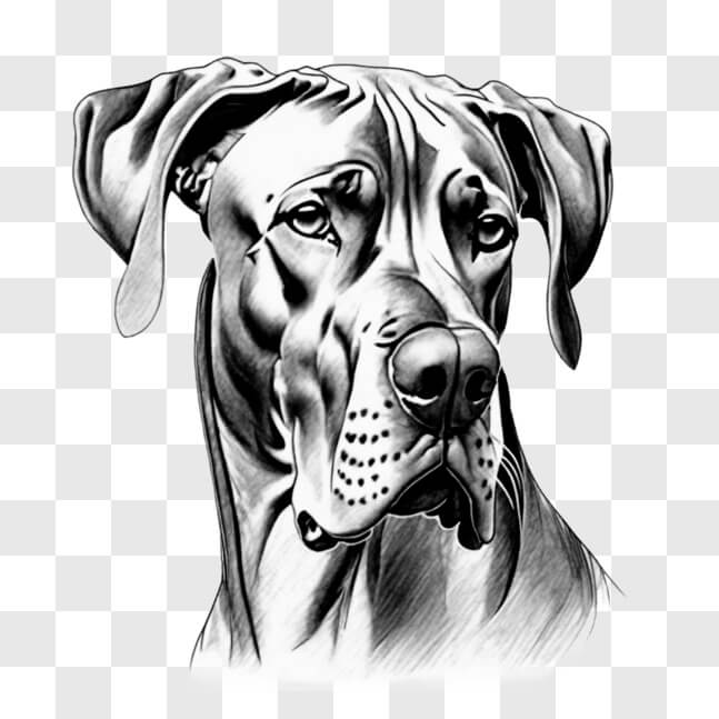 Download Great Dane Dog Drawing for Learning Sketches Online - Creative ...