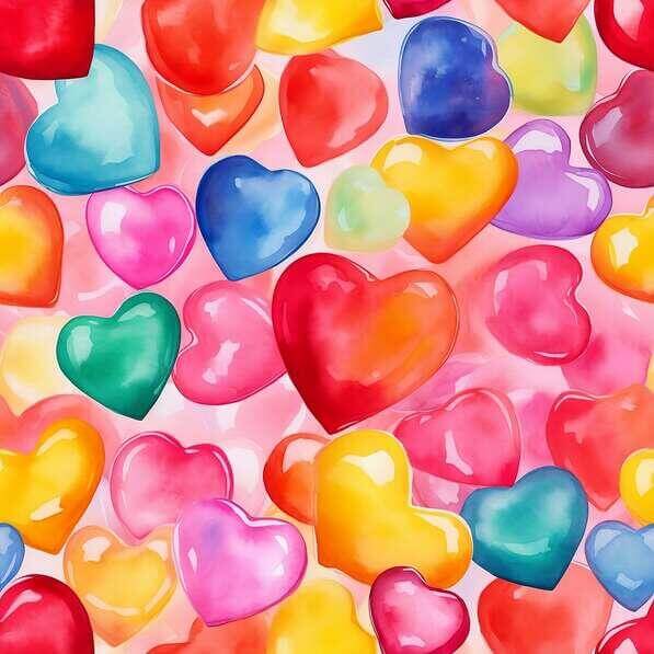 Download Colorful Heart-Shaped Background for Special Occasions ...