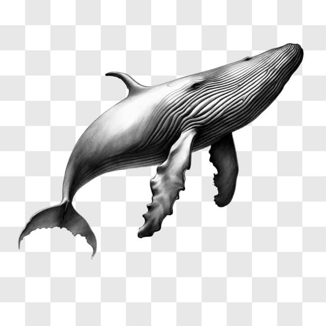 Scarica Disegno di una balena gobba volante Sketches Online - Creative ...