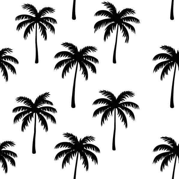 Download Black Palm Trees Seamless Pattern on White Background Patterns ...