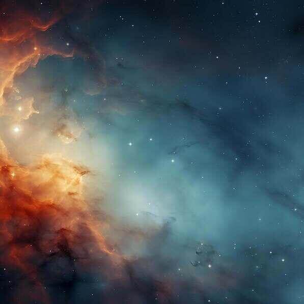 Download Orange and Red Nebula with Stars Wallpaper Backgrounds Online ...