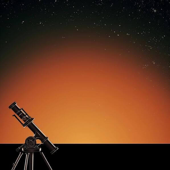 Download Telescope with Orange Sky in Background Backgrounds Online ...