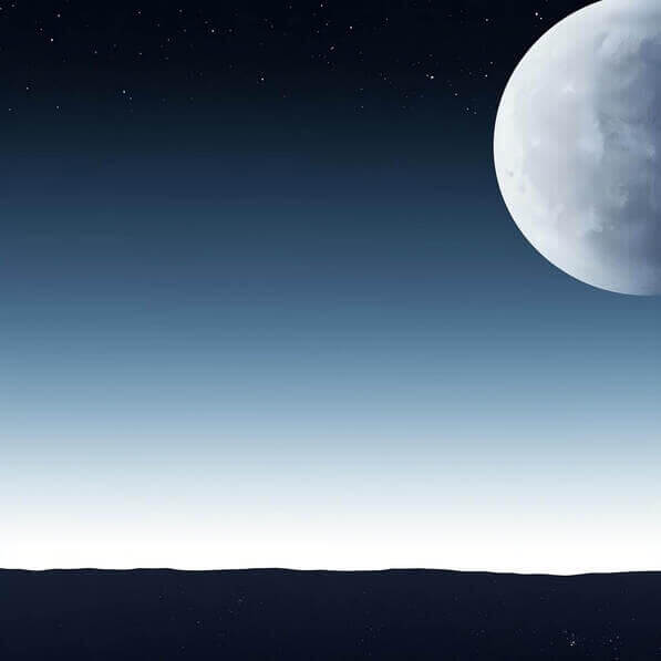 Baixe Lua Cheia no Céu Noturno Backgrounds - Creative Fabrica