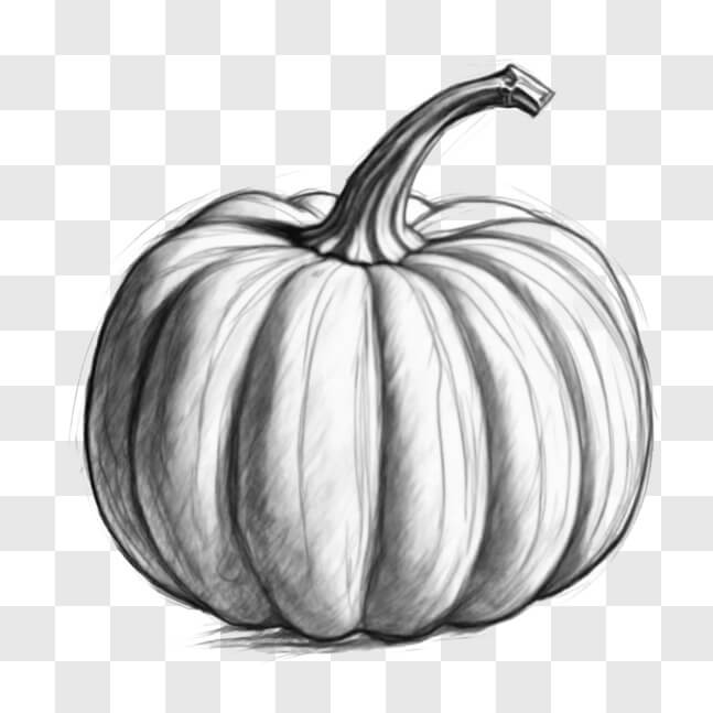 Télécharger Dessin de citrouille noir et blanc pour la décoration de la ...