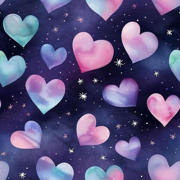 Download Seamless Heart and Star Pattern Background Patterns Online ...