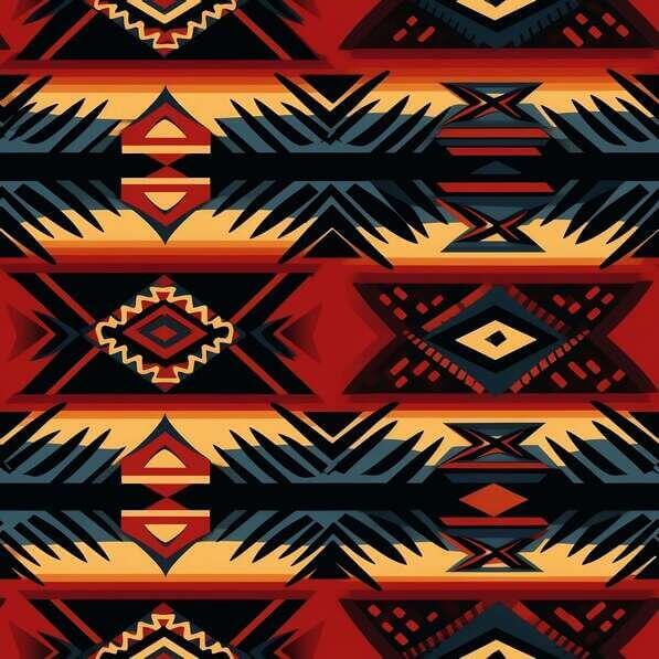 Download Colorful Navajo Tribal Pattern in Red, Orange, Yellow Patterns ...