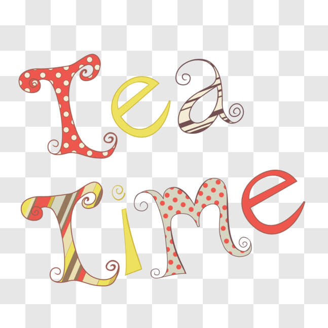 Download Colorful 'Read Time' Design with Polka Dots PNGs Online ...