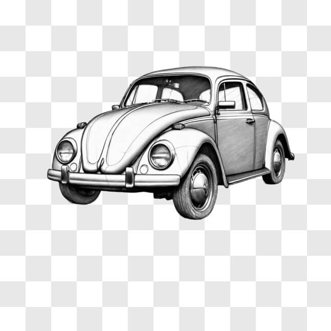 Download Vw Bug Drawing Sketches Online Creative Fabrica