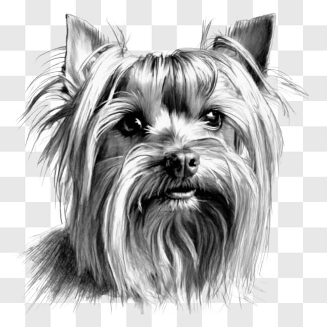 Download Yorkshire Terrier Dog Drawing Sketches Online - Creative Fabrica