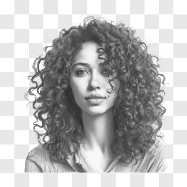 Descarga Dibujo en Blanco y Negro de la Cara de una Mujer Bocetos En Línea - Creative Fabrica