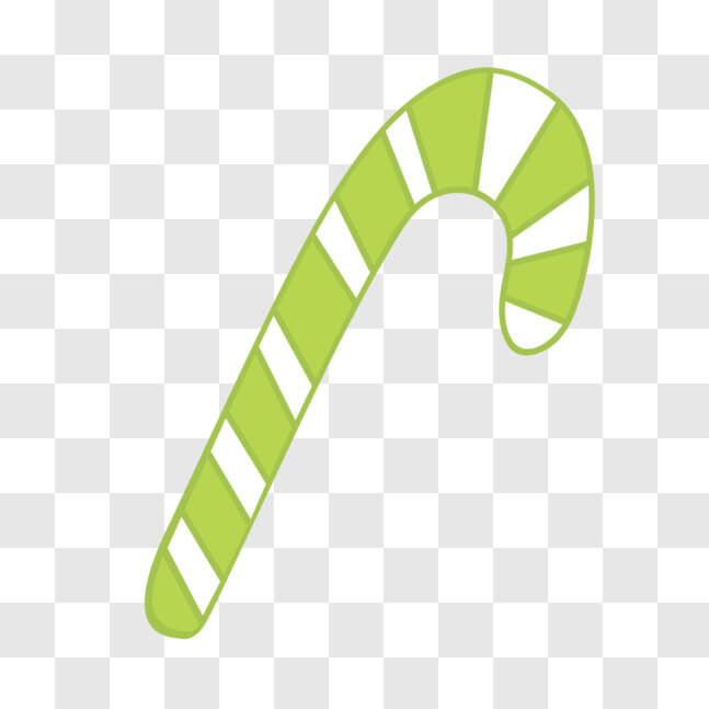 Download Green and White Candy Cane for Holidays PNGs Online - Creative ...