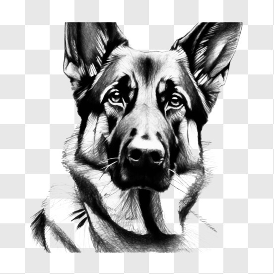 German Shepherd Sketches - Download Free German Shepherd Sketch Images ...