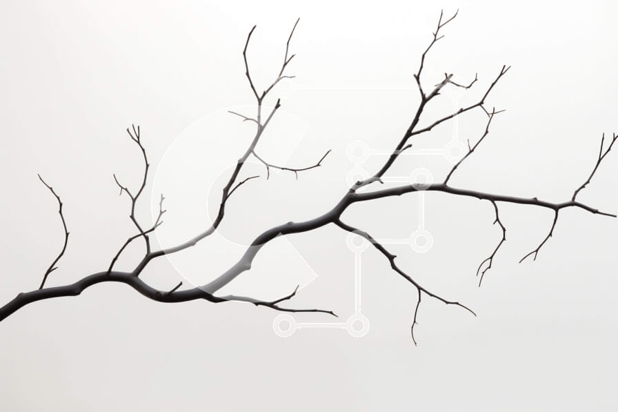 Download Bare Tree Branch on White Background Stockphotos Online ...