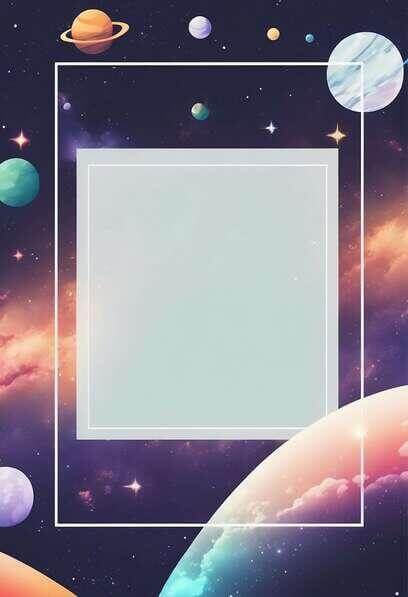 Download Space Frame with Planets and Stars Background Backgrounds ...