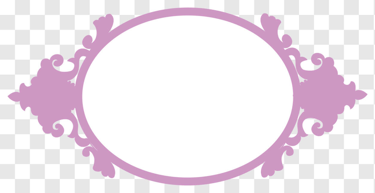 Download Ornate Oval Frame on Pink Background PNGs Online - Creative ...