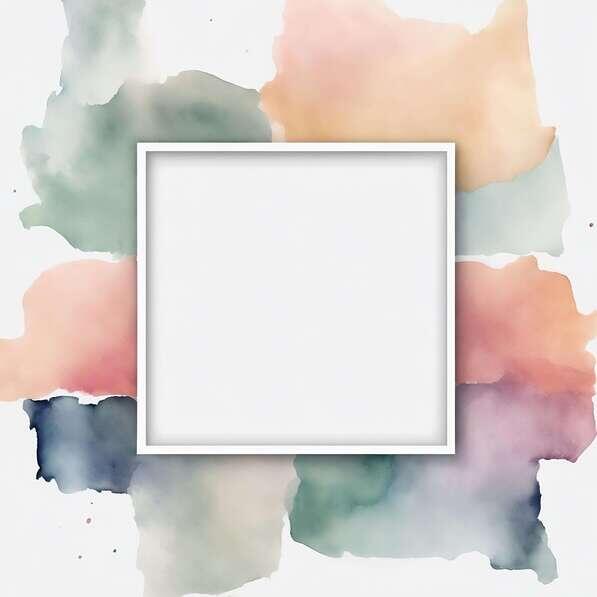 Download White Frame with Watercolor Paint Splashes Backgrounds Online ...