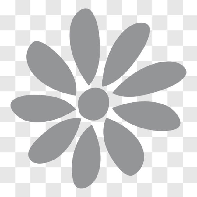Download Gray Arrow-Shaped Flower Clip Art PNGs Online - Creative Fabrica