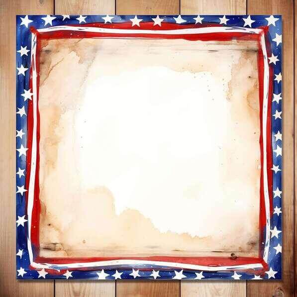 Download Patriotic Wooden Frame Background with Empty Space Backgrounds ...