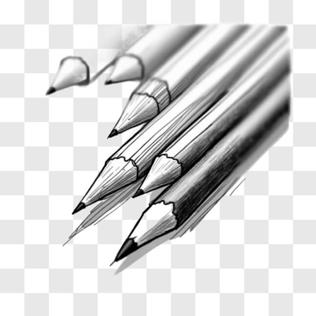 Download Drawing Pencils with Unique Shapes and Sizes Sketches Online ...