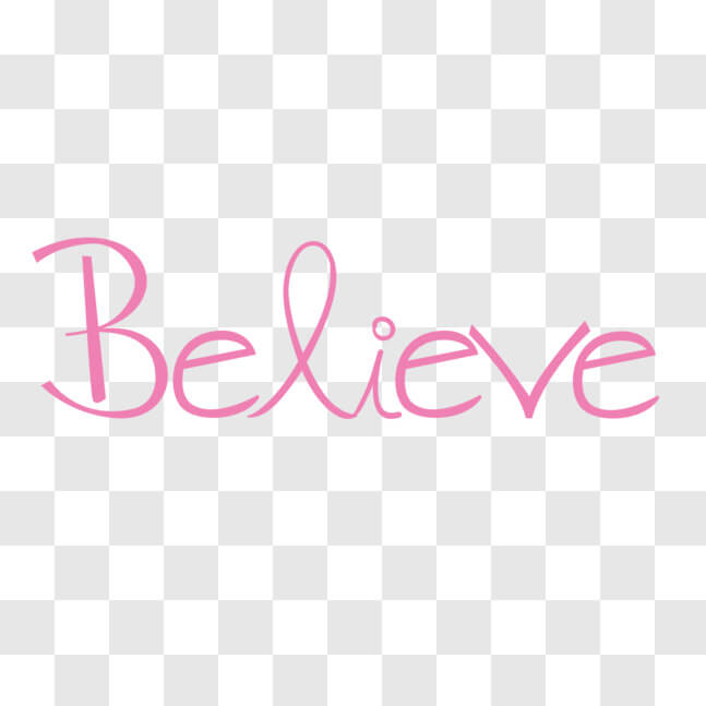 Download Believe Word in Pink on Black Background with Arrows PNGs ...
