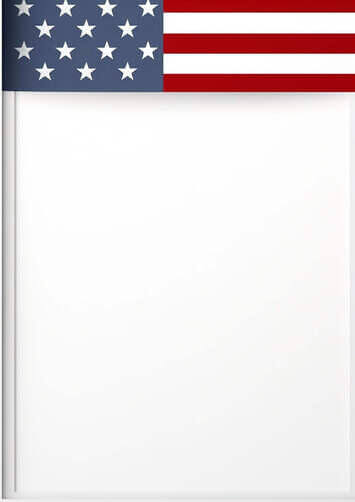 Download American Flag Background with Circular Frame and Stars ...