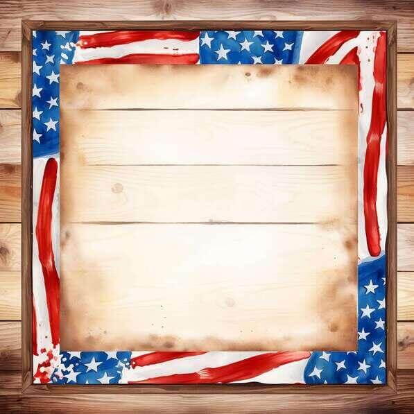 Download American Flag Wooden Frame for Special Occasions Backgrounds ...