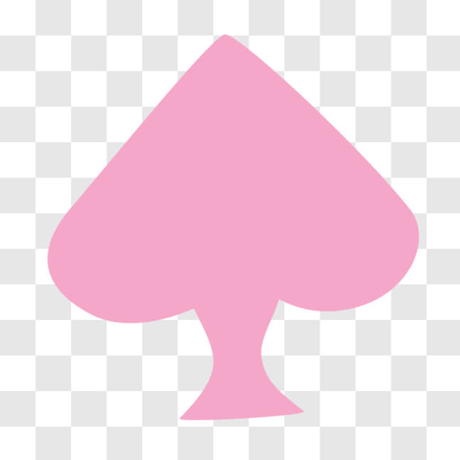 Download Pink Spade Symbol for Card Games and Divination PNGs Online ...