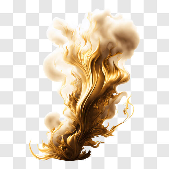 Download Gold-Colored Smoke on Black Background PNGs Online - Creative ...