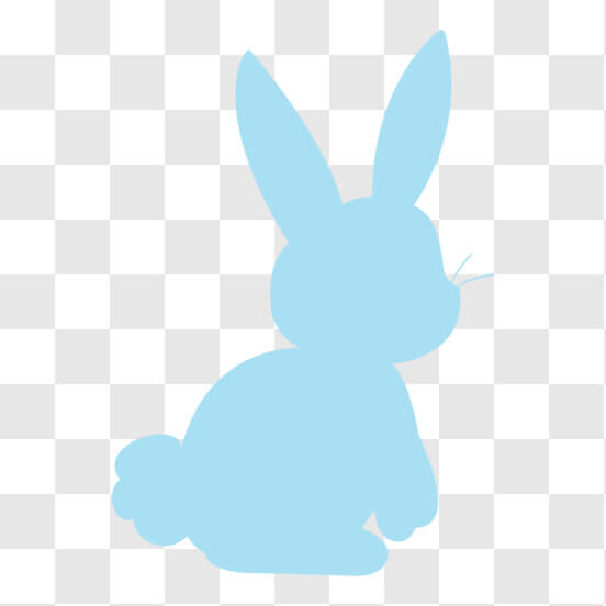 Descarga Silueta de Conejo de Pascua para Varios Propósitos PNG En ...