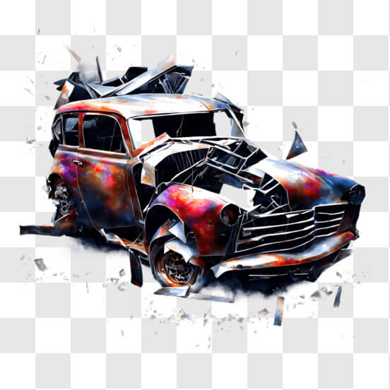 Destroyed Car PNG - Download Free & Premium Transparent Destroyed Car ...