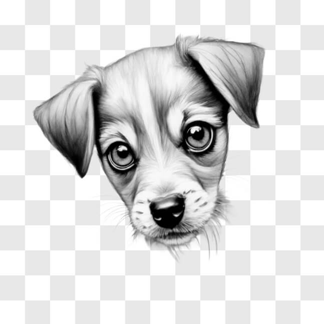 Download Detailed Drawing of a Small Puppy Sketches Online - Creative ...