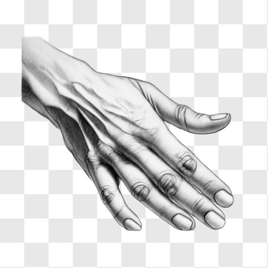 Download Black and White Drawing of Human Hand Sketches Online ...