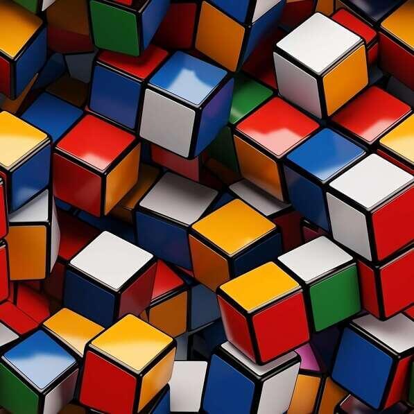 Download Colorful Rubik's Cubes in Various Shapes and Sizes Patterns ...