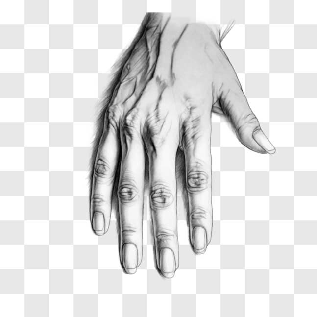 Descarga Dibujo A Mano En Blanco Y Negro Con Dos Dedos Bocetos En Línea Creative Fabrica
