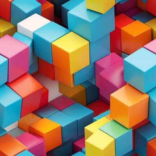 Download Colorful Rubik's Cubes in Various Shapes and Sizes Patterns ...