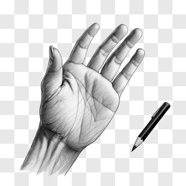 Download Black and White Drawing of Hand Reaching Out Sketches Online ...