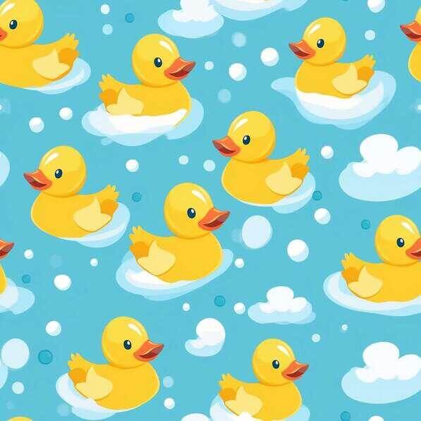 Download Yellow Rubber Duck Seamless Pattern Patterns Online - Creative ...