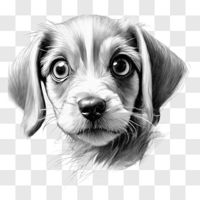 Download Realistic Pencil Drawing of a Dog Sketches Online - Creative ...