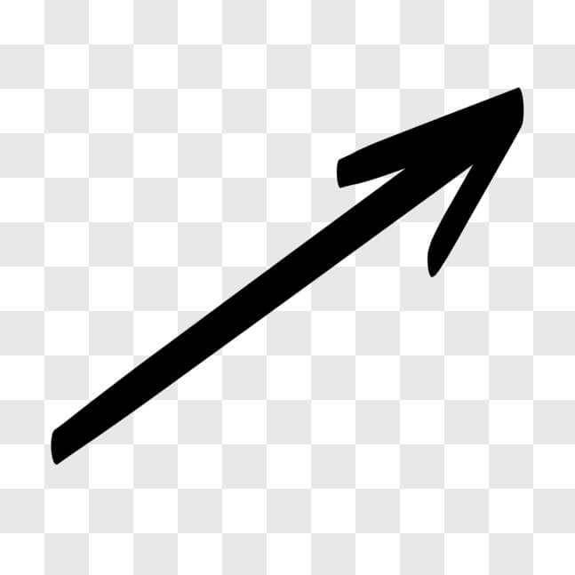 Download Upward Pointing Arrow Symbol PNGs Online - Creative Fabrica